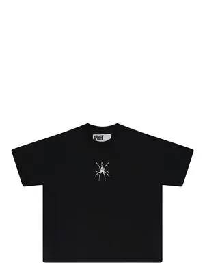 SP5DER Spider-print T-shirt - Black