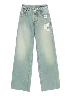 Mihara Yasuhiro Logo-patch Straight-leg Jeans - Blue