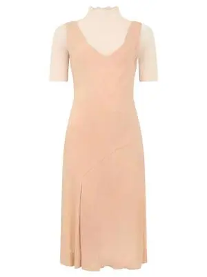 MOSCHINO Moschino Ribbed-Knit Midi Dress