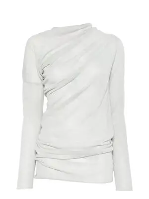 Paloma Wool Jojo Ruched Long Sleeve Top - Grey