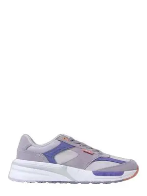 EA7 Suede-panel Lace-up Sneakers - Purple