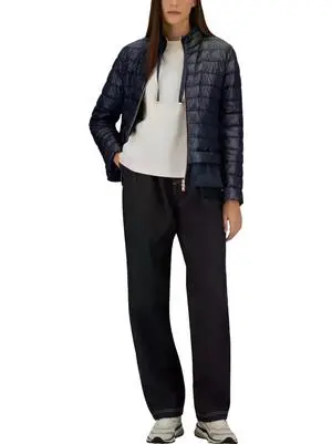 Herno Quilted Jacket With Frill Detail - Blue