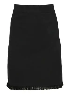 TOM FORD Fringed-hem Mini Skirt - Black
