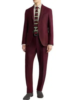 Etro Striped-pattern Logo-embroidered Shirt - Neutrals