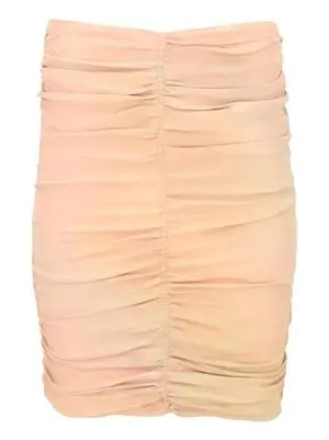 TOM FORD Ruched Mini Skirt - Neutrals