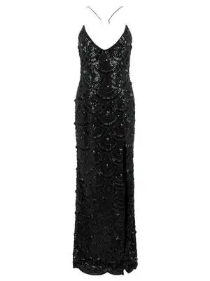 Philipp Plein Sequinned Maxi Dress - Black