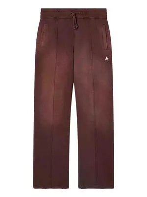 GOLDEN GOOSE Wide-leg Track Pants With Distressed Effect - Brown