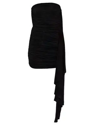 Alexander Wang Ruched Draped Detail Dress - Black