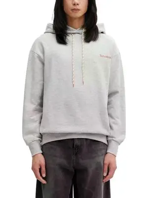 NO PROBLEMO Logo-print Drawstring Hoodie - Grey