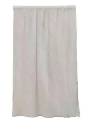 BASERANGE Crinkled Finish Straight Skirt - Neutrals