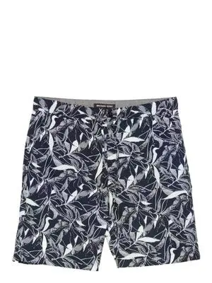 Michael Kors Leaf Print Drawstring Shorts - Blue