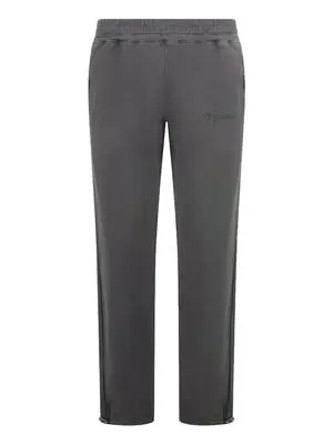 Moschino Logo-embroidered Track Pants - Grey