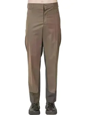 MAISON MARGIELA Two-tone Wool Trousers - Grey