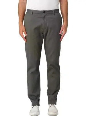 Armani Exchange Belt-loop Buttoned Trousers - Grey