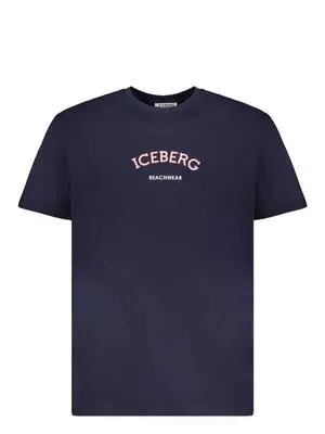 Iceberg Logo-print Short-sleeve T-shirt - Blue