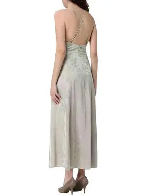 Armani Exchange Damask Effect Satin Dress - Neutrals