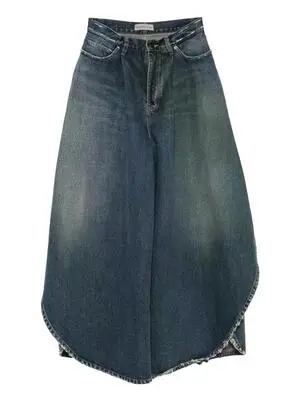 BALENCIAGA Balenciaga Distressed Wide-Leg Jeans