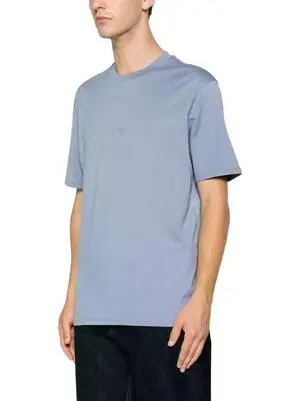 Emporio Armani Logo-print Crew-neck T-shirt - Blue