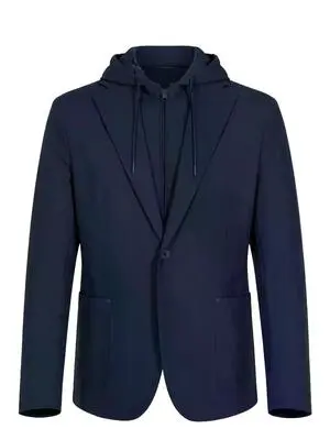 MANUEL RITZ Single-breasted Jacket - Blue