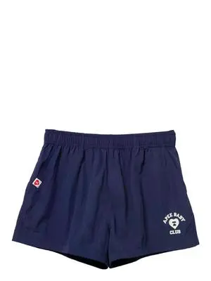 AAPE BY *A BATHING APE Apee™ A Bathing Ape® Navy Drawstring Pocket Shorts - Blue