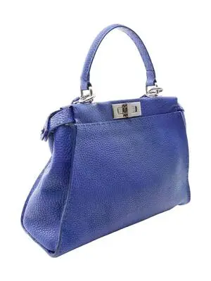 Fendi Selleria Peekaboo Satchel - Blue
