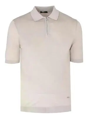 TOMBOLINI Zip-fastening Short-sleeve Polo Shirt - Neutrals