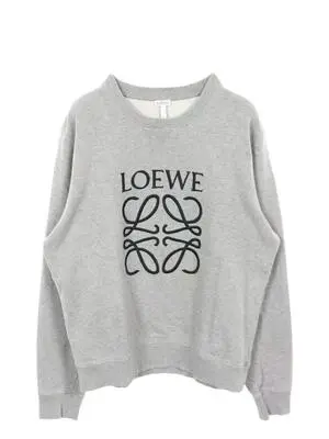 Loewe Anagram Embroidery Sweatshirt - Grey