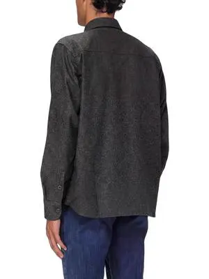 BROOKSFIELD Button-up Wool Shirt - Grey
