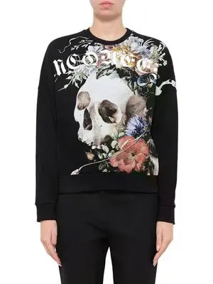 Alexander McQueen Dutch Masters Skull-print Sweatshirt - Black