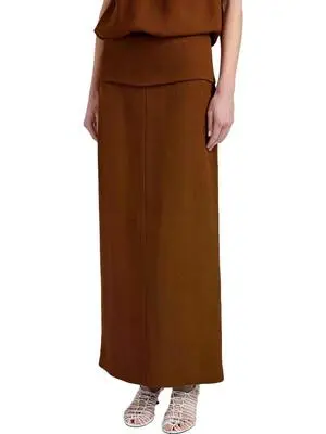 Proenza Schouler Liora Skirt In Heavy Sable - Brown