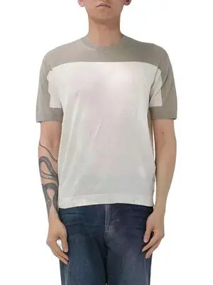 Emporio Armani Two-tone Short-sleeve T-shirt - Neutrals