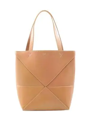 Loewe Mini Puzzle Fold Tote Bag - Brown