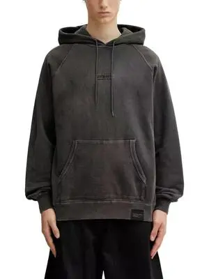 NEIGHBORHOOD Logo Embroidered Raglan Sleeve Hoodie - Grey