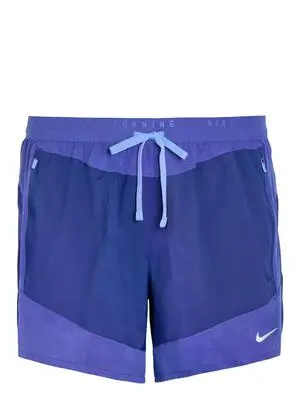 Nike Stride Plus Logo-print Drawstring Shorts - Blue