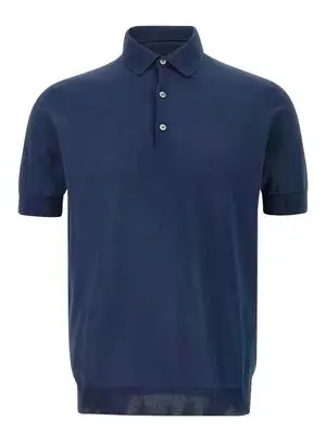 FILIPPO DE LAURENTIIS Cotton Polo Shirt - Blue