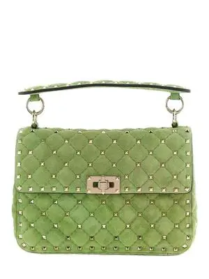 Valentino Garavani Rockstud Spike Quilted Tote Bag - Green