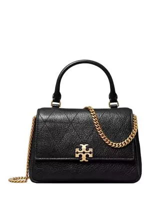 Tory Burch Tory Burch Charlie Quilted Top-Handle Crossbody Bag Black