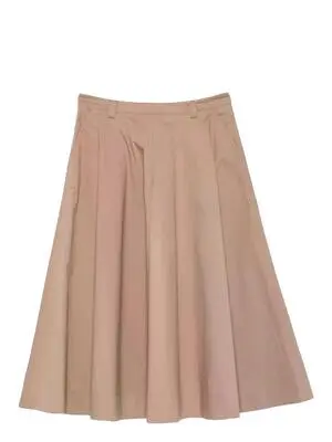 Incotex Belt Loops Pleated Skirt - Neutrals