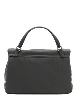 ZANELLATO Postina Studded Leather Tote Bag - Grey