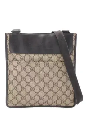 Gucci Gg Supreme Canvas Shoulder Bag - Neutrals