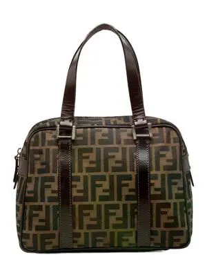 Fendi Zucca Canvas Handbag - Brown