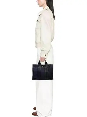 Hermès Canvas Fourre Tout Pm Tote Bag - Blue