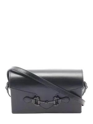 Gucci 1955 Horsebit Shoulder Bag - Black