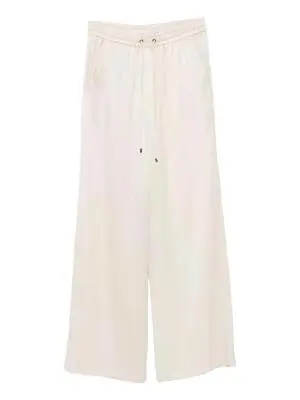 Lorena Antoniazzi Drawstring Wide-leg Trousers - Neutrals