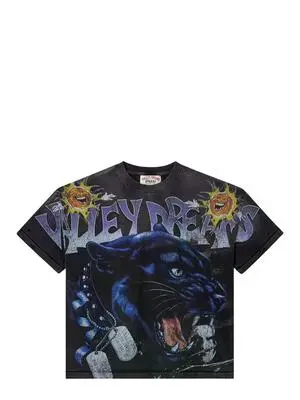 VALE FOREVER Fury Big Distressed T-shirt - Black