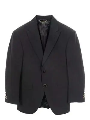 LOUIS VUITTON 2010s Monogram-embossed Blazer - Black