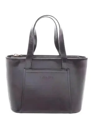 Loewe Leather Tote Bag - Black