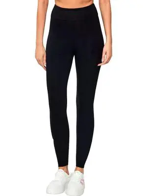 EA7 Logo-print Leggings - Black