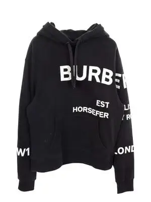 Burberry Graphic-print Hoodie - Black
