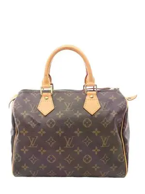 LOUIS VUITTON 2003 Speedy Monogram Tote Bag - Brown